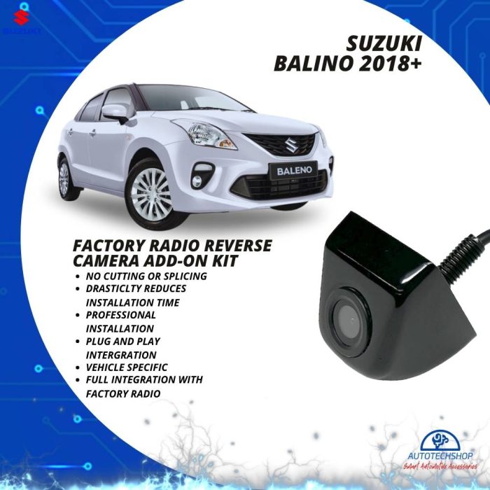 AutoTech Suzuki Baleno 2018+ Reverse Camera Add-On Kit For Factory ...