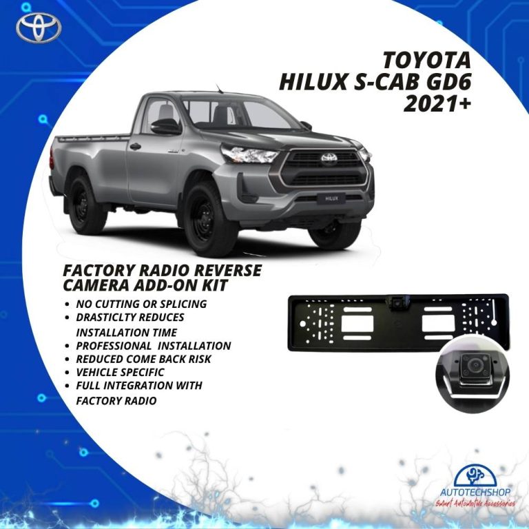 AutoTech Toyota Hilux 2021+ Reverse Camera Add-On Kit For Factory Radio ...