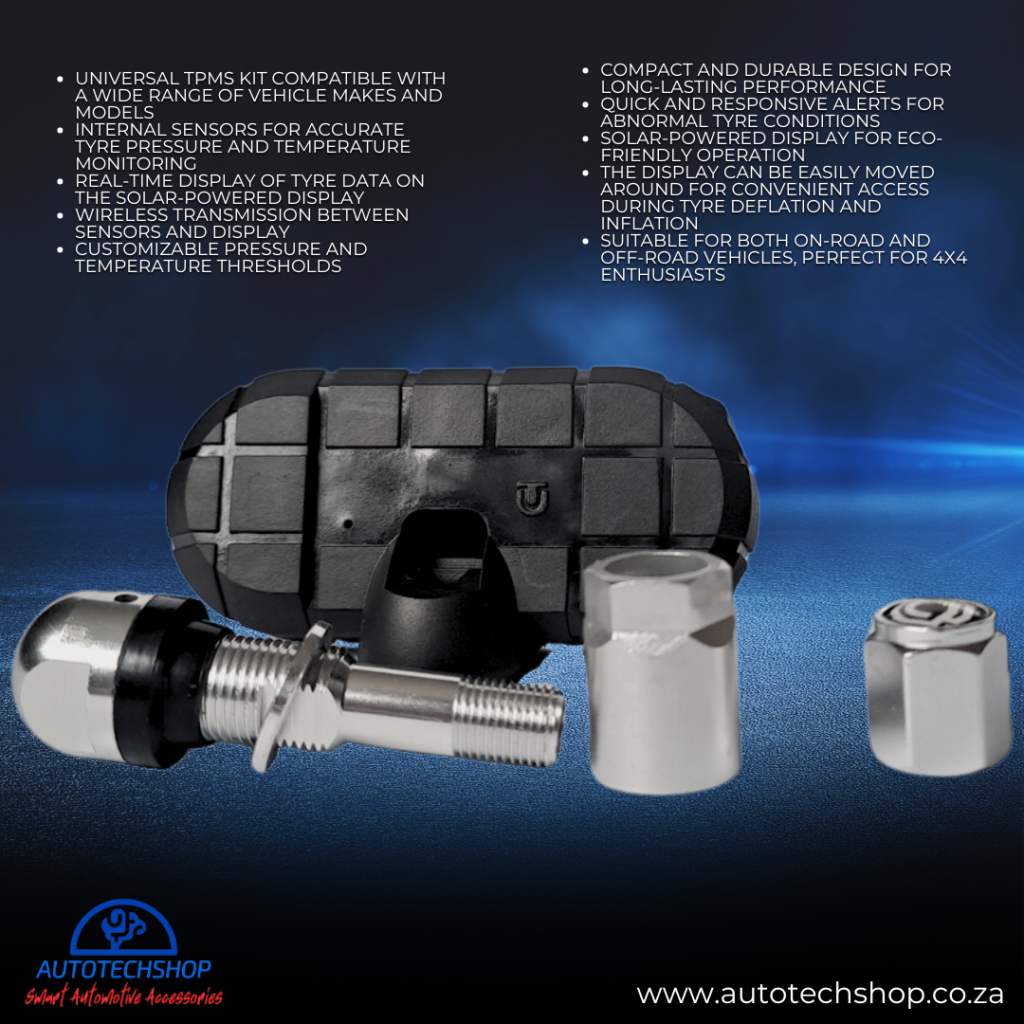 AutoSense Universal 4 Internal Sensor Kit With Solar-Powered Display ...